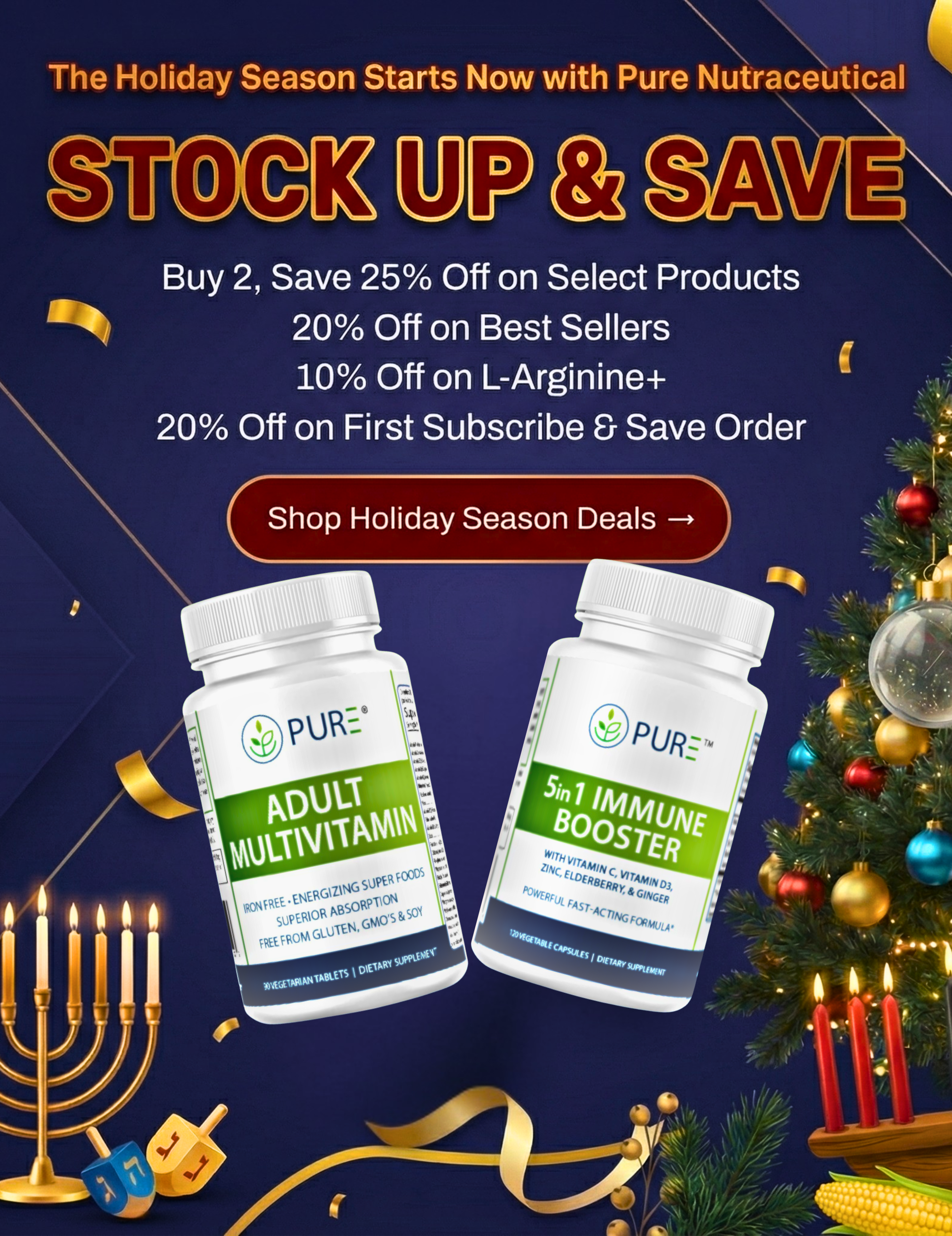 Natural Source Vitamins and Supplements | Pure Nutraceutical